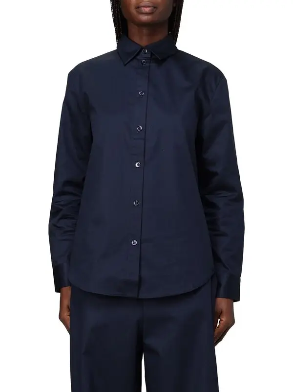 Max Mara Cotton Poplin Shirt - Blue