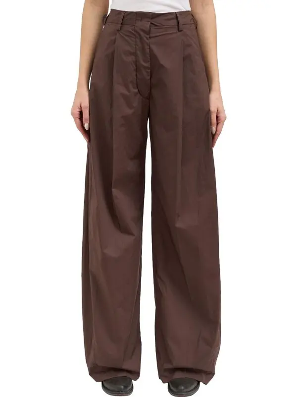 THELATEST Wide Leg Trousers - Brown