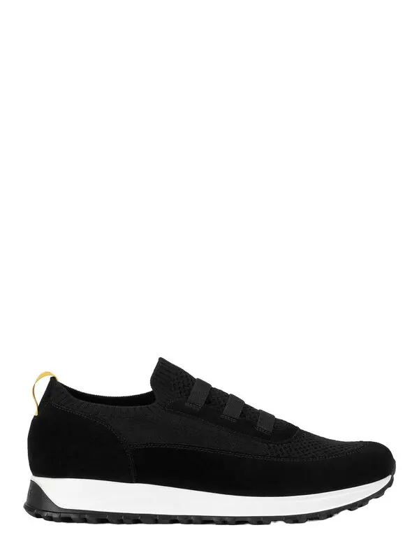 DOUCAL'S Technical Fabric And Suede Sneakers - Black
