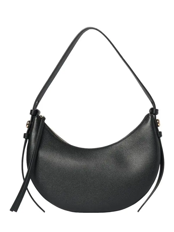 Tory Burch Romy Grained Leather Shoulder Bag - Black