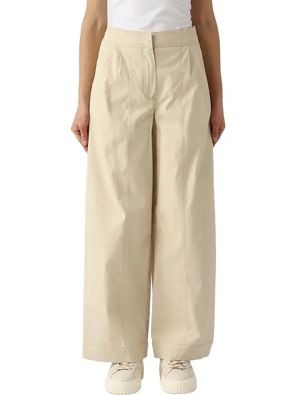 Max Mara Strenna Wide Leg Stretch Cotton Trousers - Rope