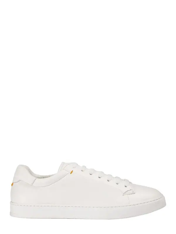 DOUCAL'S Low Top Leather Sneakers - White