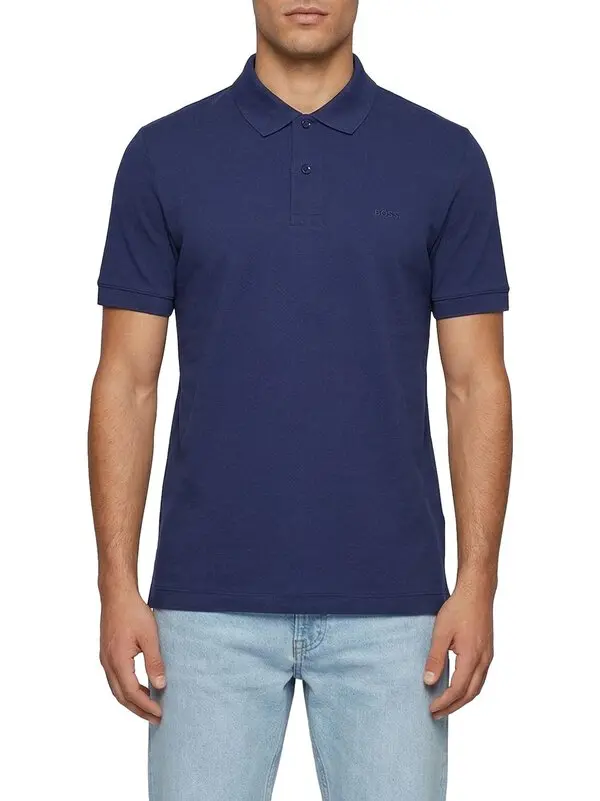 BOSS Cotton Polo Shirt - Blue