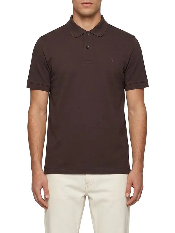 BOSS Cotton Polo Shirt - Brown