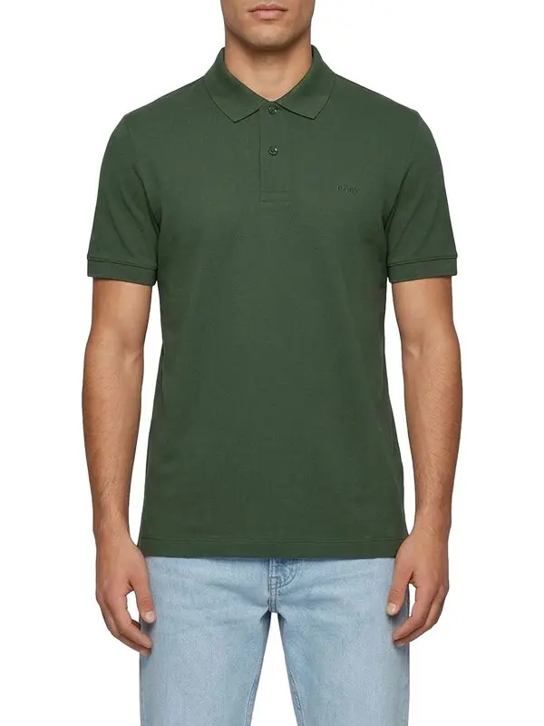 BOSS Cotton Polo Shirt - Green