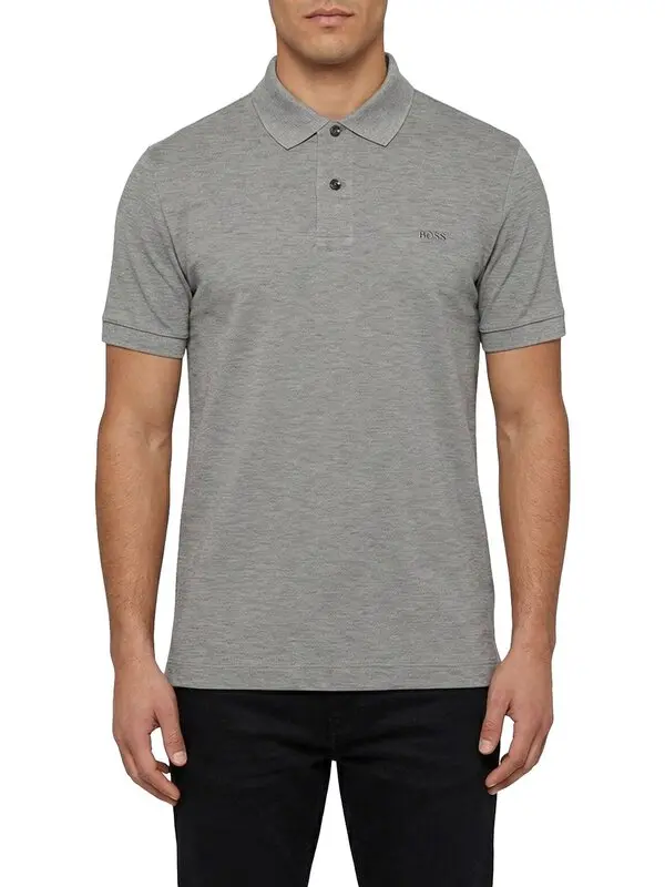 BOSS Cotton Polo Shirt - Grey 1