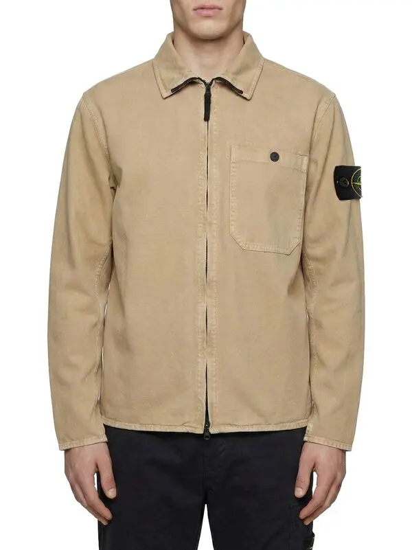 Stone Island Cotton Shirt - Beige