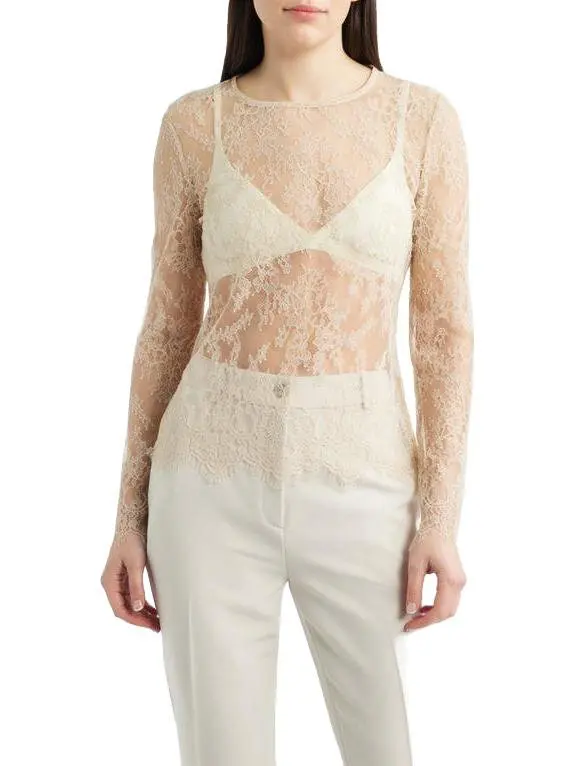 Kobi Halperin Fallon Lace Top - Antique