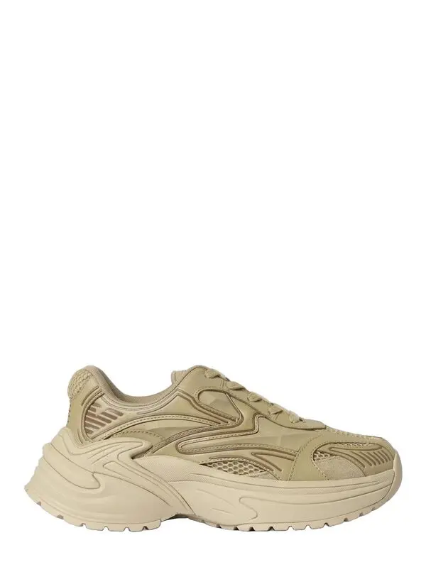 Emporio Armani Lace Up Sneakers - Beige