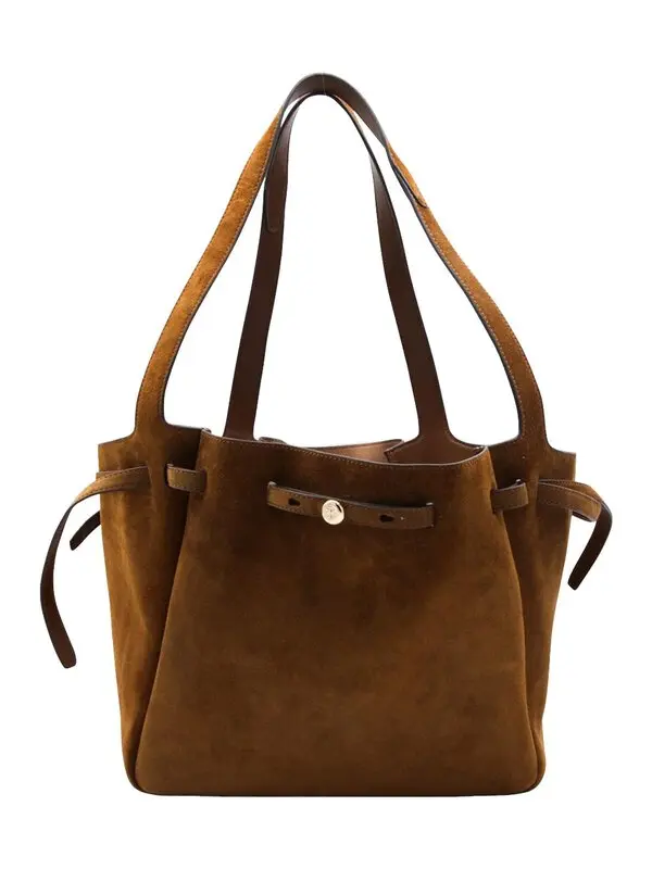 Tory Burch Romy Suede Shoulder Bag - Brown