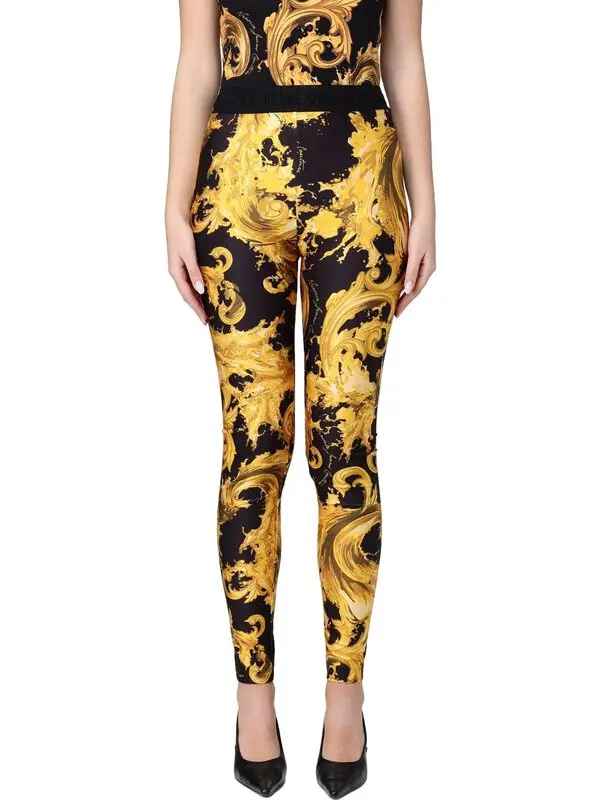 Versace Printed Pants - Black