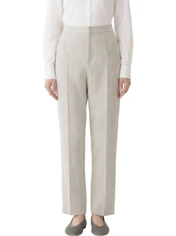 Fabiana Filippi Wool And Cotton Blend Tailored Trousers - Ice