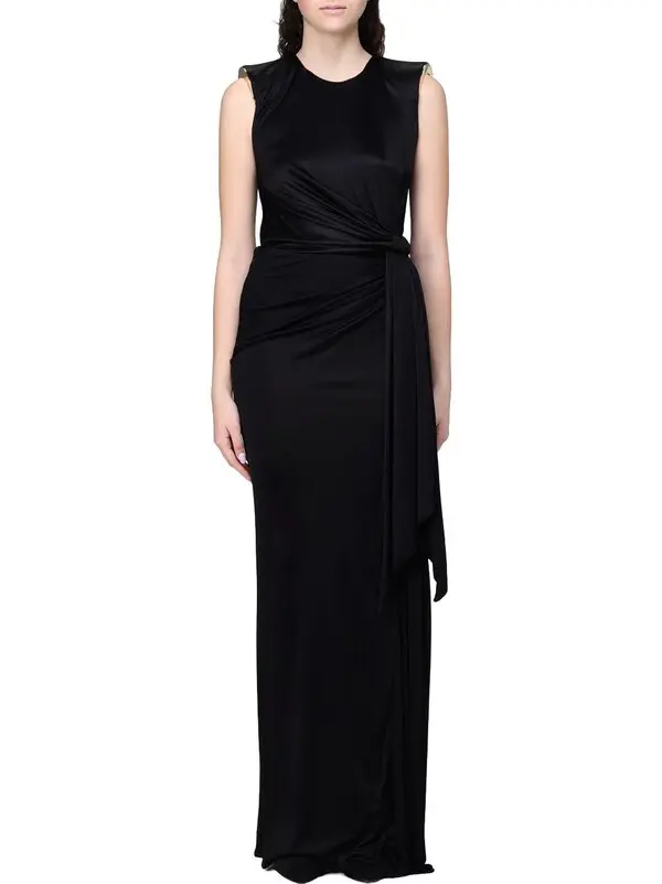 Elisabetta Franchi Sleeveless Draped Top - Black