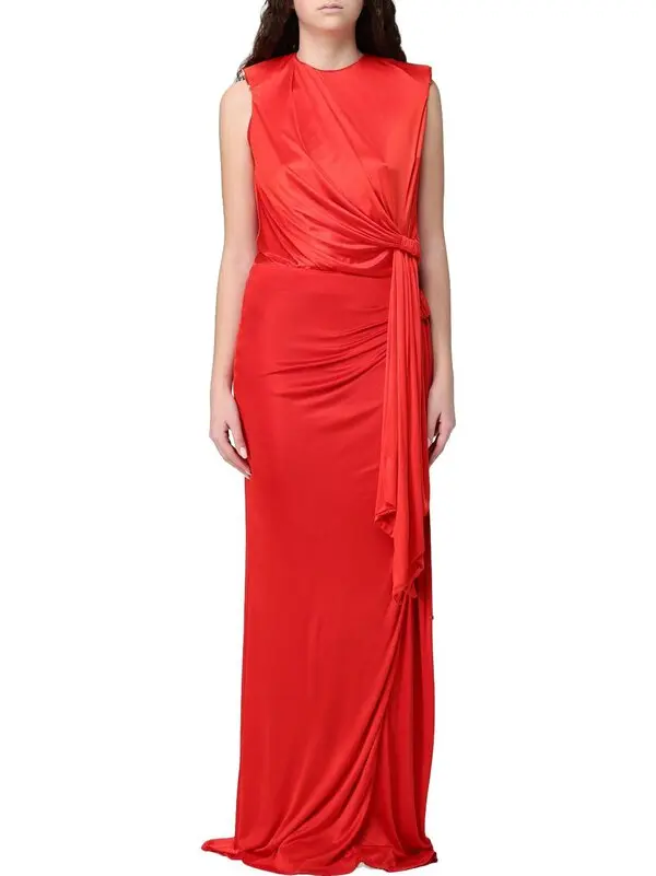 Elisabetta Franchi Sleeveless Draped Top - Red