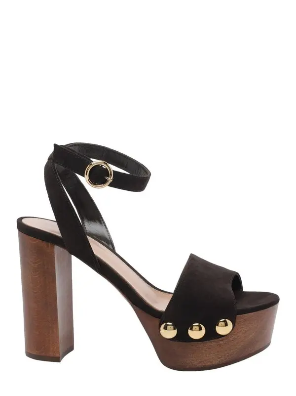 GIANVITO ROSSI Heeled Sandal - Coffee