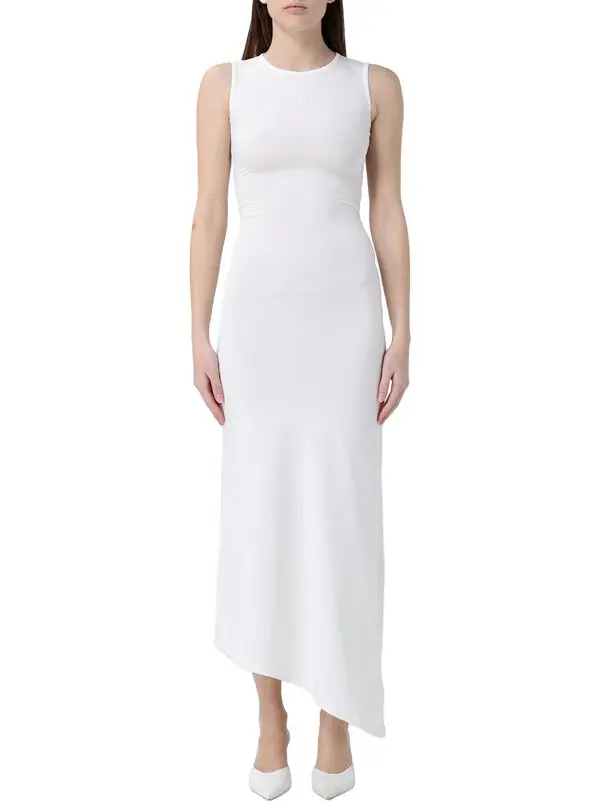 MARINE SERRE Sleeveless Dress - White