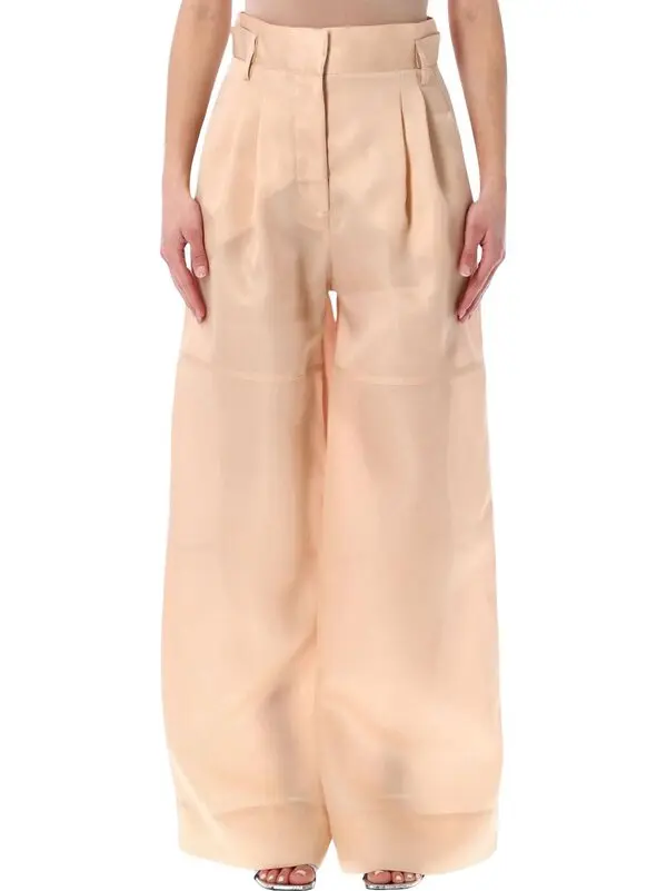 Alberta Ferretti Wide Leg Trousers - Pink