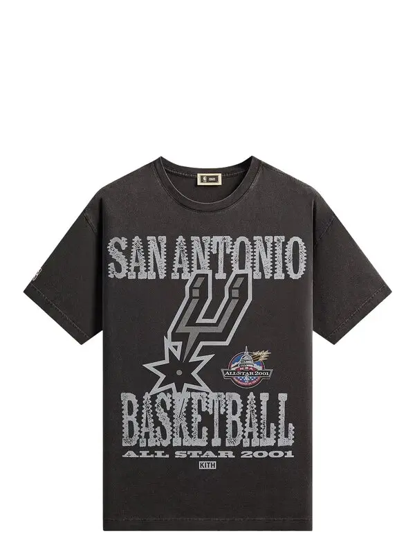 Kith For Nba All-star San Antonio Spurs Vintage Tee - Black