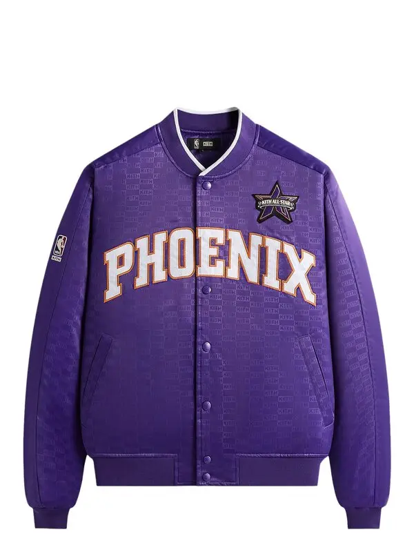 Kith Nba All-star Phoenix Suns Bomber Jacket - Purple
