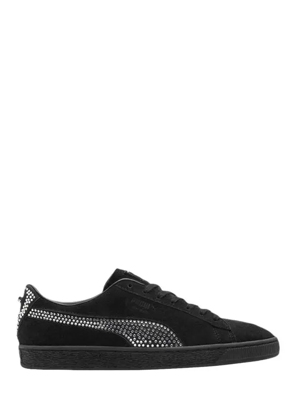PUMA The Kooples X Suede Rhinestone Sneakers - Black
