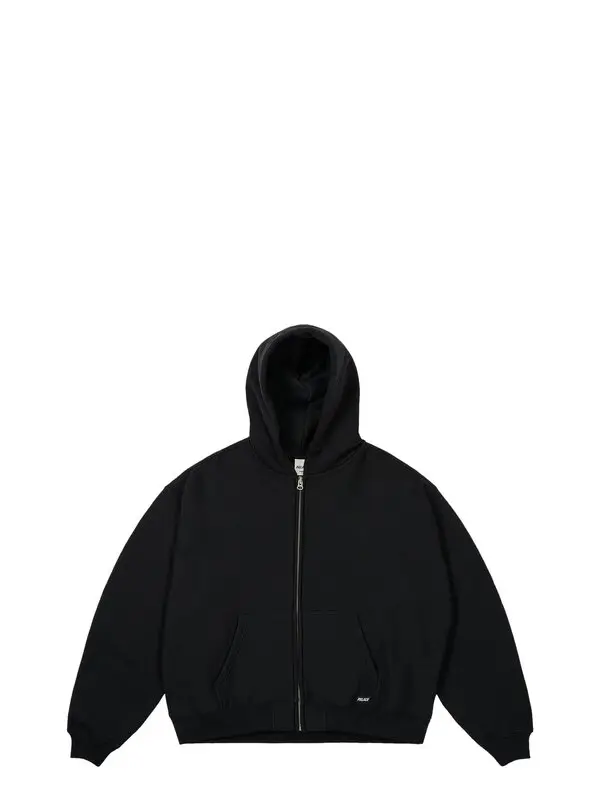 PALACE Zip Up Hood - Black