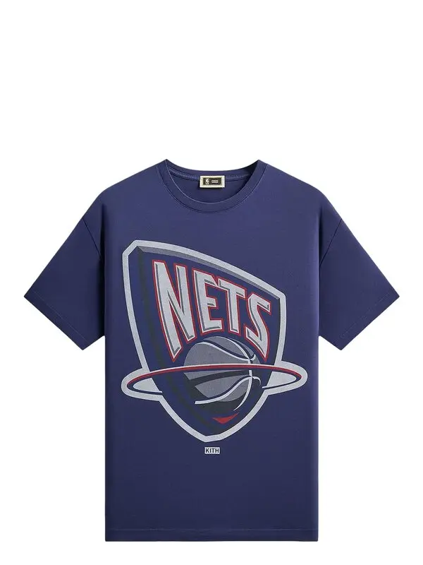 Kith For Nba All-star New Jersey Nets Vintage Tee - Blue