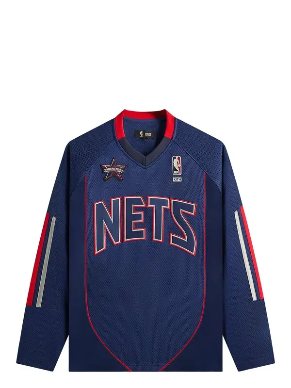 Kith For Nba All-star New Jersey Nets Samuel Shirt - Blue