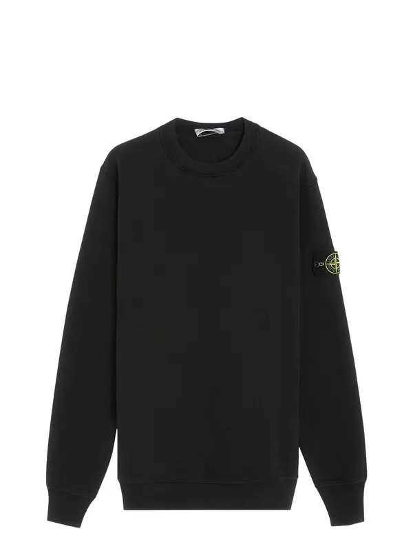 Stone Island Garment Dyed Classic Sweatshirt - Black