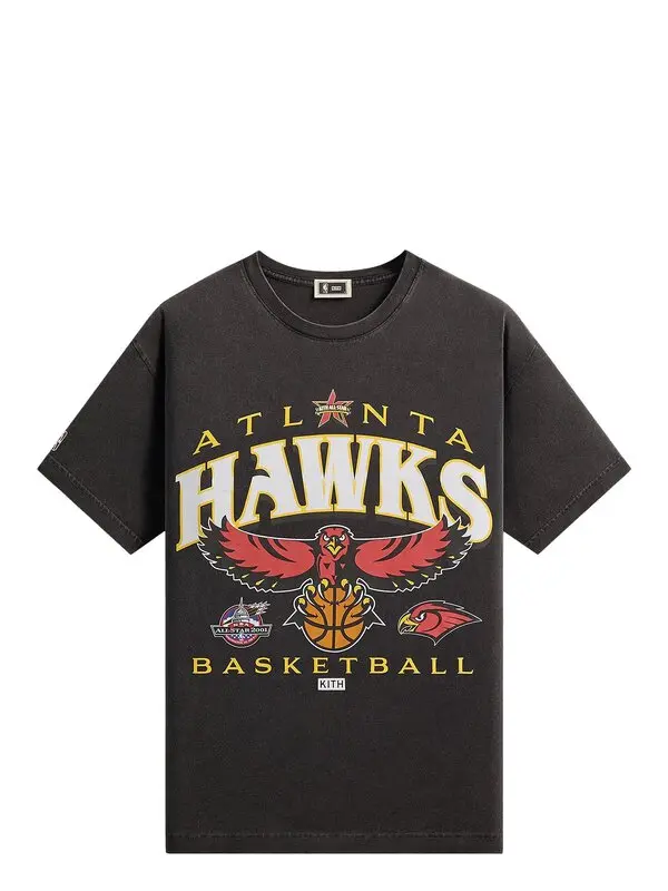 Kith For Nba All-star Atlanta Hawks Vintage Tee - Black