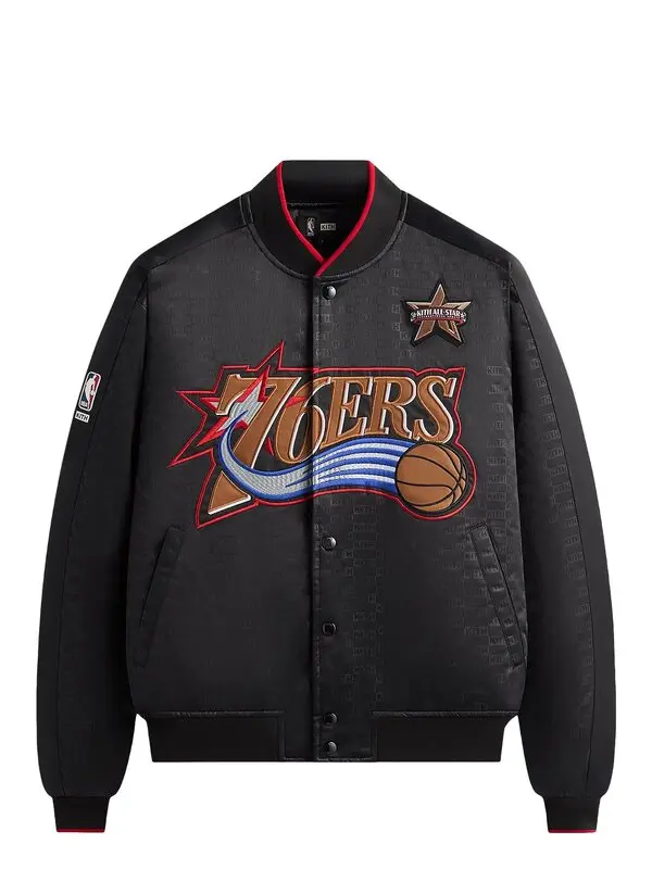 Kith For Nba All-star Philadelphia 76ers Bomber Jacket - Black