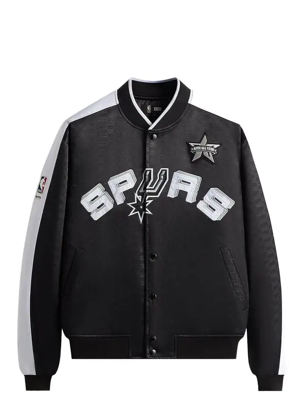 Kith Nba All-star San Antonio Spurs Bomber Jacket - Black