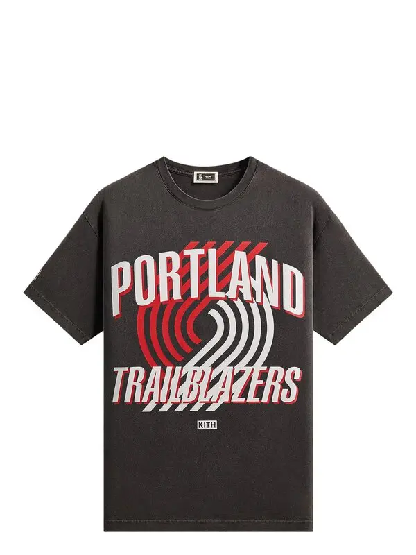 Kith For Nba All-star Portland Trail Blazers Vintage Tee - Black