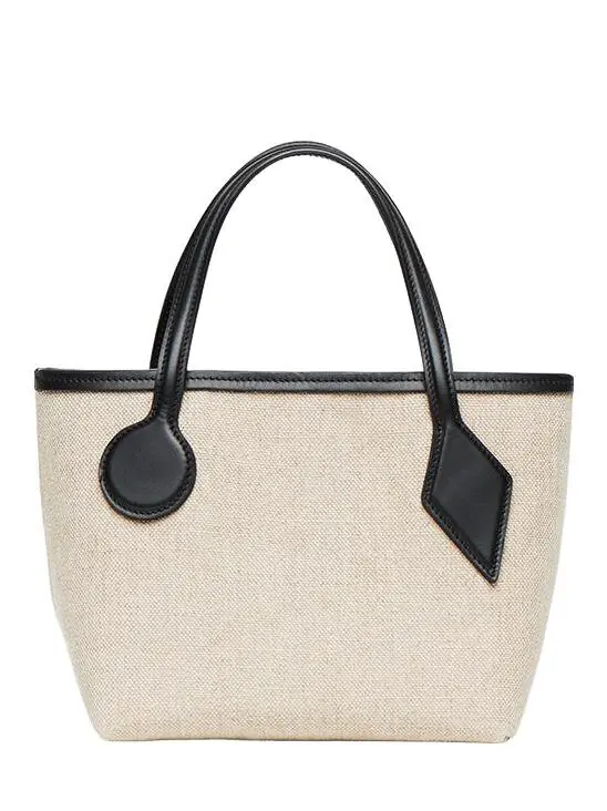 LIFFNER Micro Canvas Tote - Beige