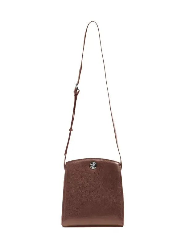 LIFFNER Pushlock Crossbody Bag - Brown