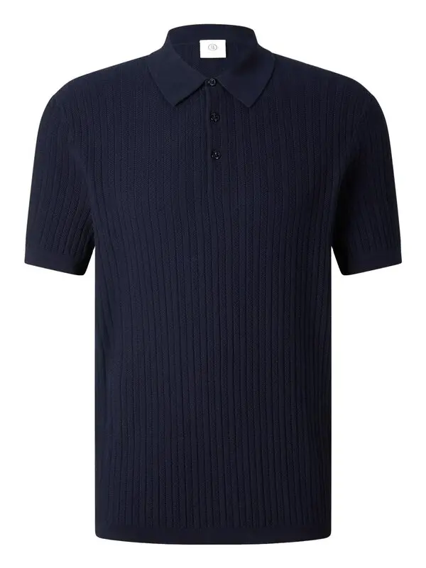 Bogner Tobias Knitted Polo Shirt - Navy Blue
