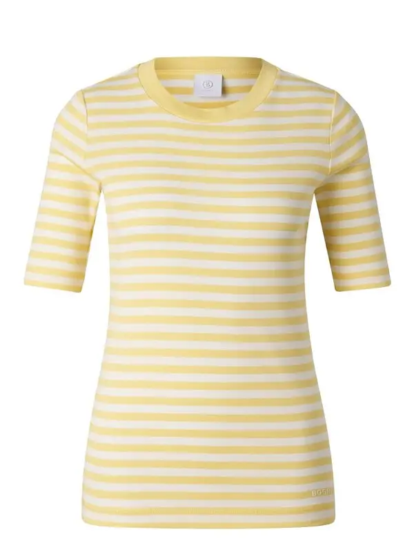 Bogner Nikini Striped T-shirt - Yellow/off-white