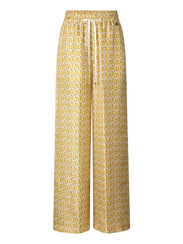 Bogner Emmy Silk Trousers - Yellow/cream