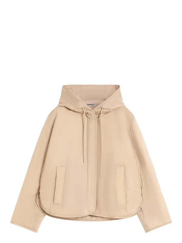 Max Mara Water-repellent Hooded Padded Jacket - Beige