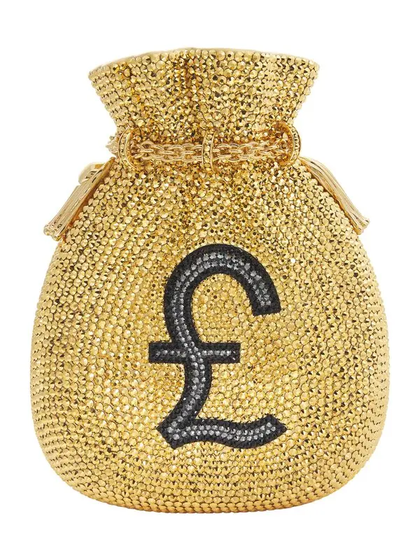 Judith Leiber British Money Bags Clutch - Gold