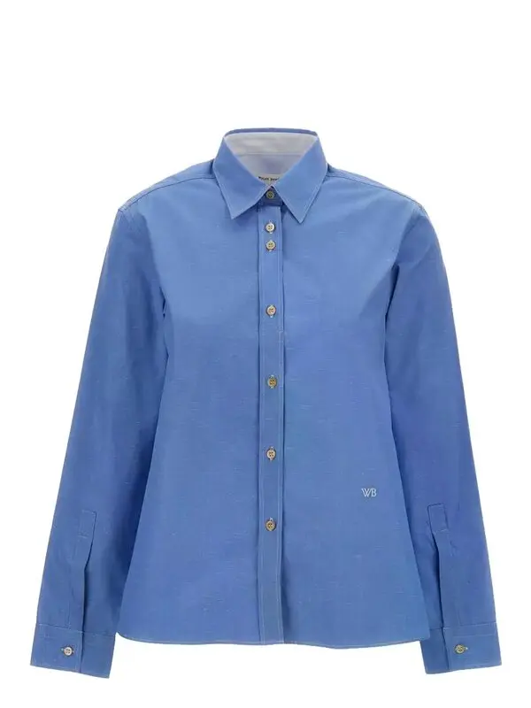 WALES BONNER Long-sleeve Shirt - Blue