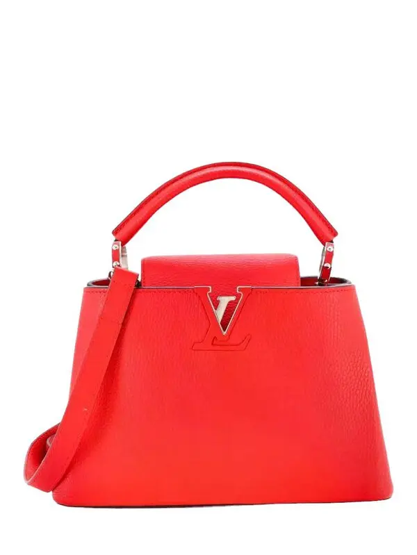 LOUIS VUITTON Capucines Bb Satchel - Red