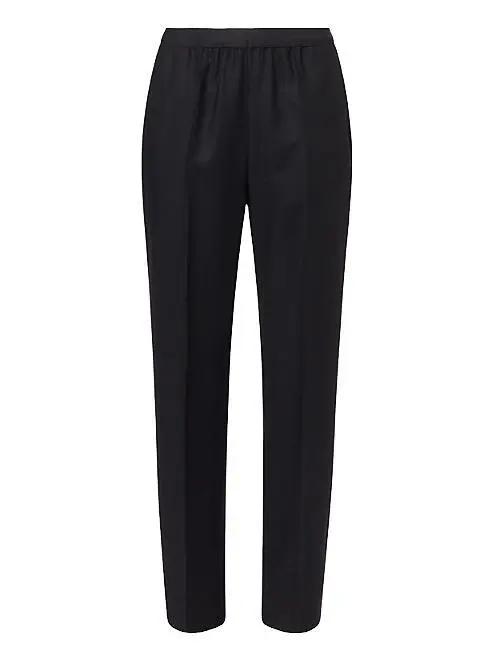 MAISON MARGIELA Pleated Straight-leg Wool Trousers - Black