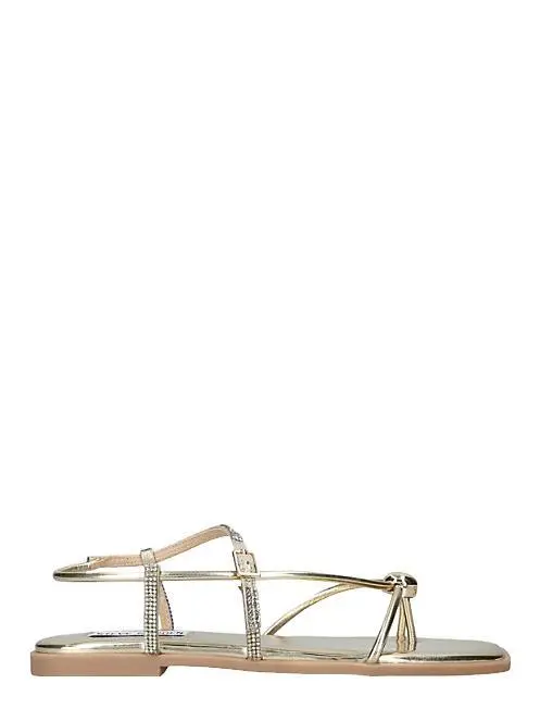 Steve Madden Tiki Faux-leather Sandals - Gold