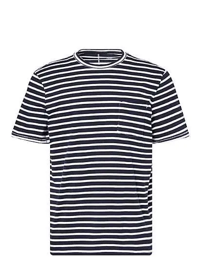 Paige Ramirez Striped Cotton T-shirt - Mariner Stripe
