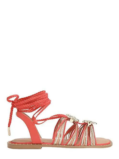 Carvela Marina Faux-leather Sandals - Orange