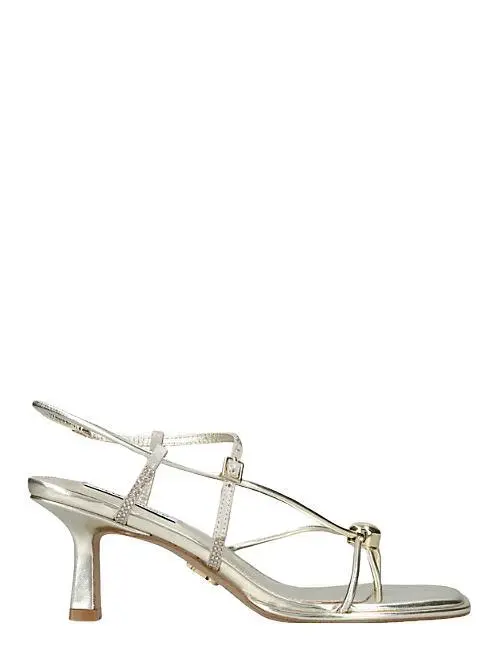 Steve Madden Jackpots Heeled Sandals - Gold