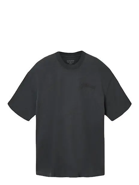 ALLSAINTS Odyssey Oversized Short-sleeve Cotton-jersey T-shirt - Washed Black