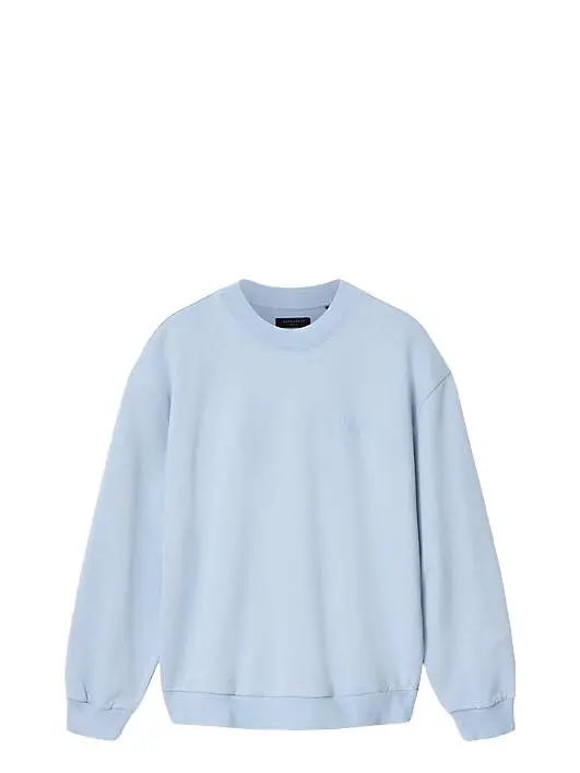 ALLSAINTS Odyssey Crewneck Cotton-jersey Sweatshirt - Salton Blue