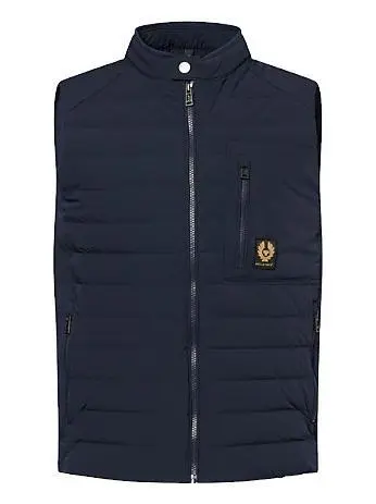 Belstaff Chassis Logo-patch Puffer Gilet - Dark Ink