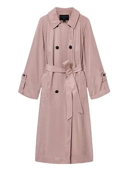 ALLSAINTS Lizie Relaxed-fit Trench Coat - Shadow Pink